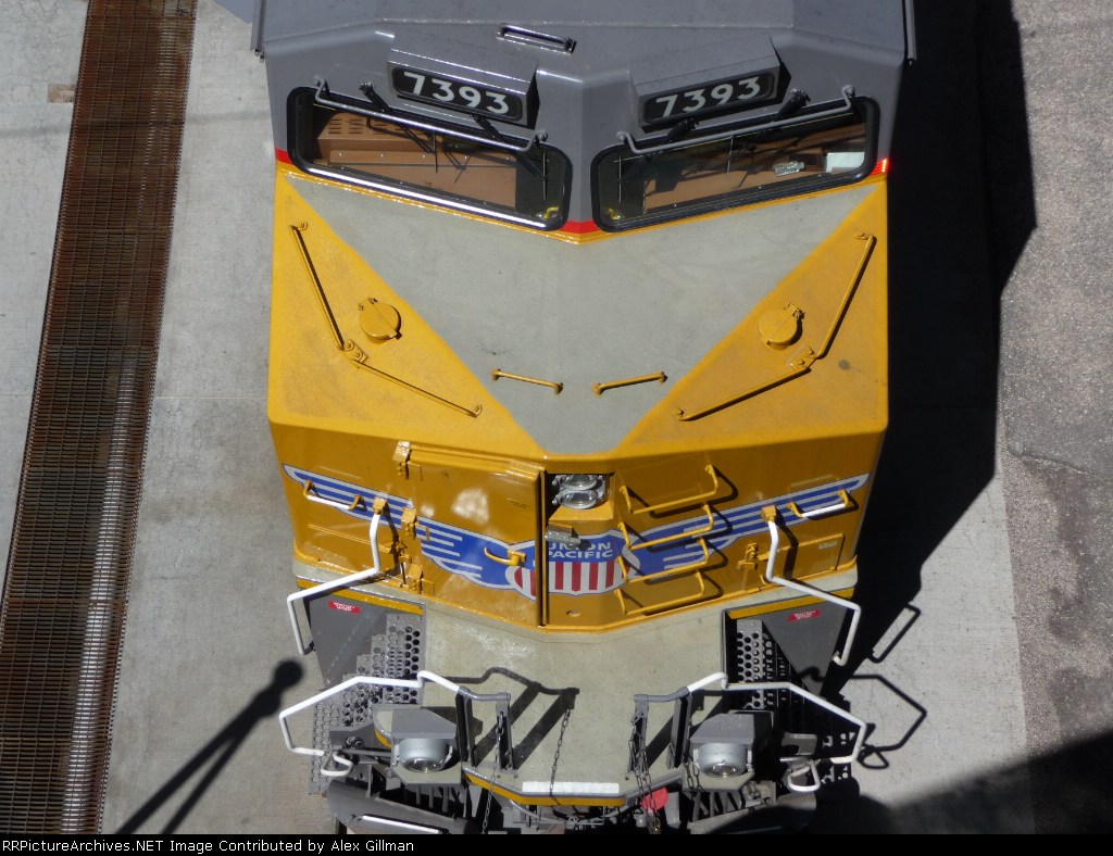 Looking Down At UP 7393